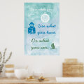 Nautical Themed Motivation Poster | Zazzle