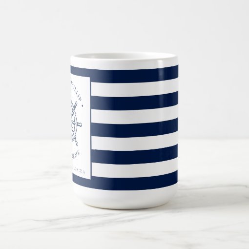 Nautical Themed Sailboat Captain Coffee Mug | Zazzle