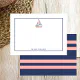 Nautical Themed Sailboat Name Personalized Note Card | Zazzle