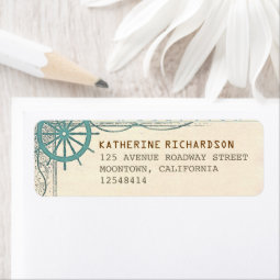 Nautical vintage address labels | Zazzle