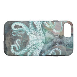 Nautical Vintage Octopus Case-Mate iPhone Case | Zazzle