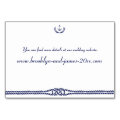 Nautical Wedding Accommodation Card With Anchors | Zazzle