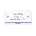 Nautical Wedding Address Labels With With Anchors | Zazzle