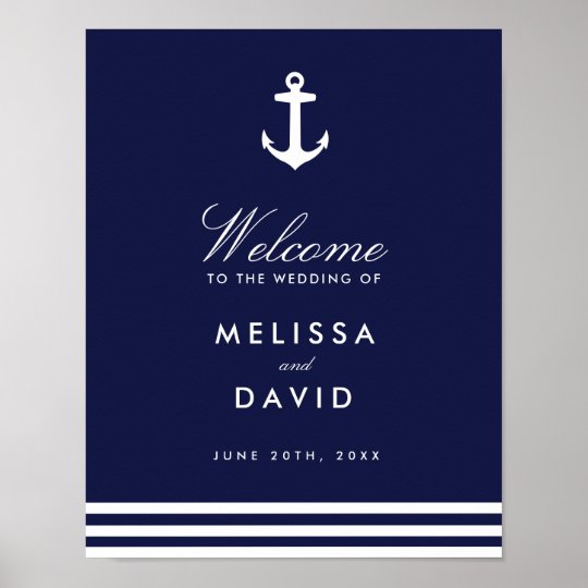 Nautical Welcome Sign (11x14) | Zazzle.com