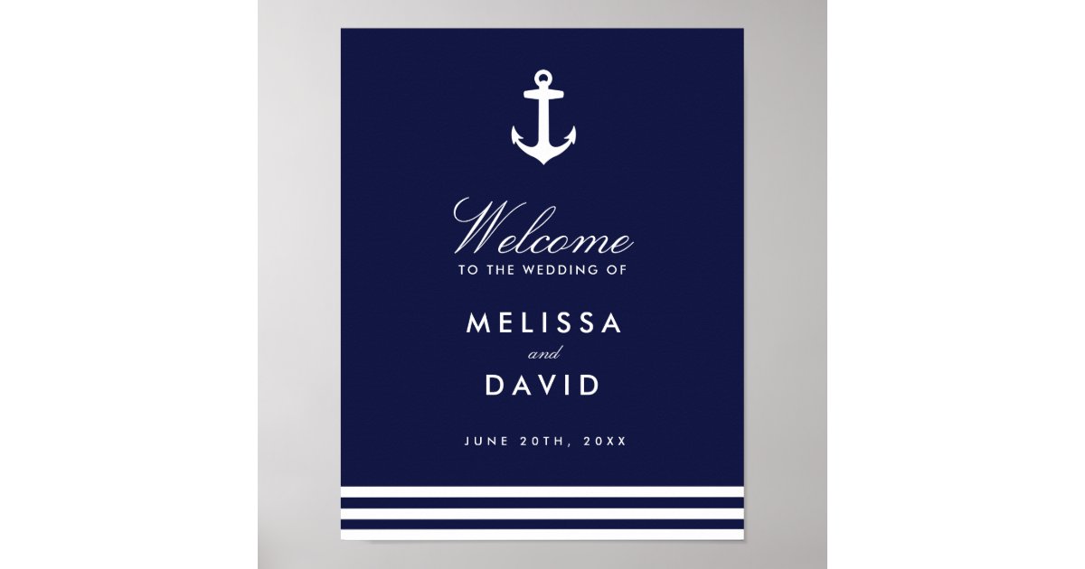 Nautical Welcome Sign (11x14) | Zazzle