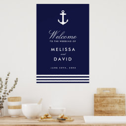 Nautical Welcome Sign (24x36) | Zazzle