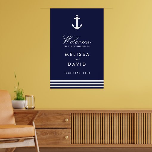 Nautical Welcome Sign (24x36) | Zazzle