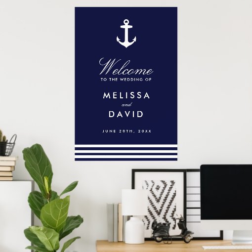 Nautical Welcome Sign (24x36) | Zazzle