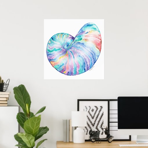 Nautilus Infinity Fine Art Print and Poster | Zazzle