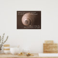 Nautilus Shell Inspirational Quote Art Print | Zazzle