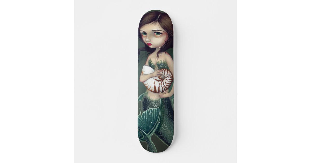 Nautilus Shell Mermaid Skateboard | Zazzle