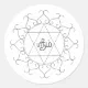 Navagraha-Kolam_Friday Classic Round Sticker | Zazzle