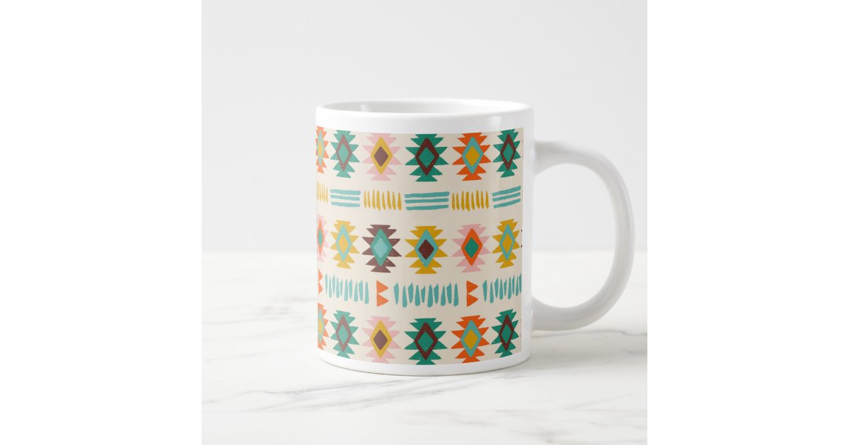 Navajo Native American Pattern Giant Coffee Mug | Zazzle