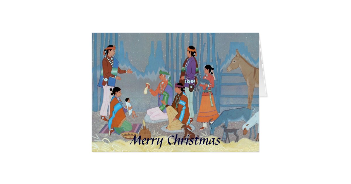 Navajo Nativity Scene Card | Zazzle.com