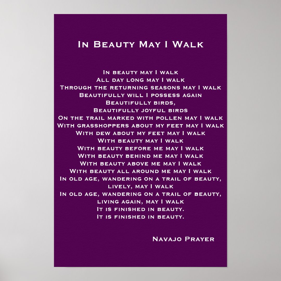 Navajo Prayer Poster | Zazzle