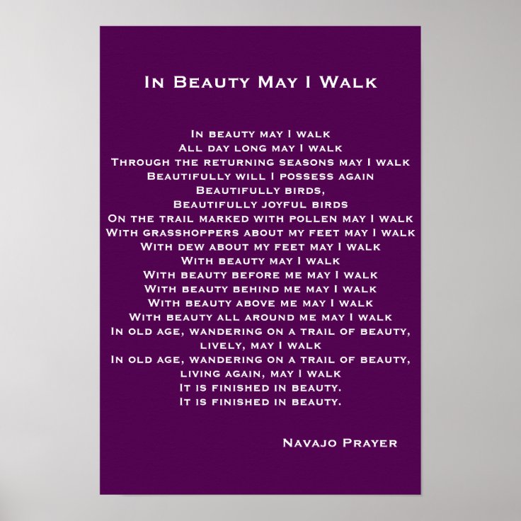 Navajo Prayer Poster | Zazzle