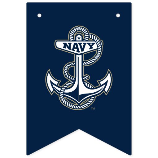 Naval Academy Anchor Graduate Bunting Flags | Zazzle