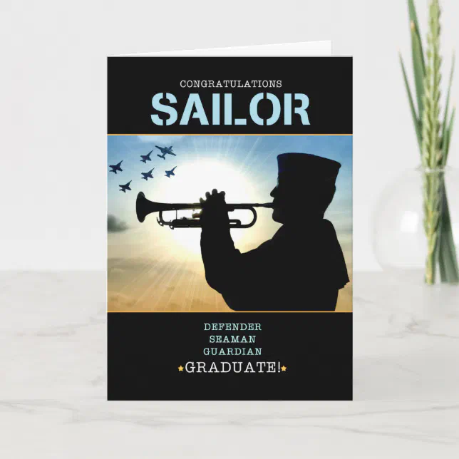 Naval Academy Graduate Congratulations Sailor Card | Zazzle