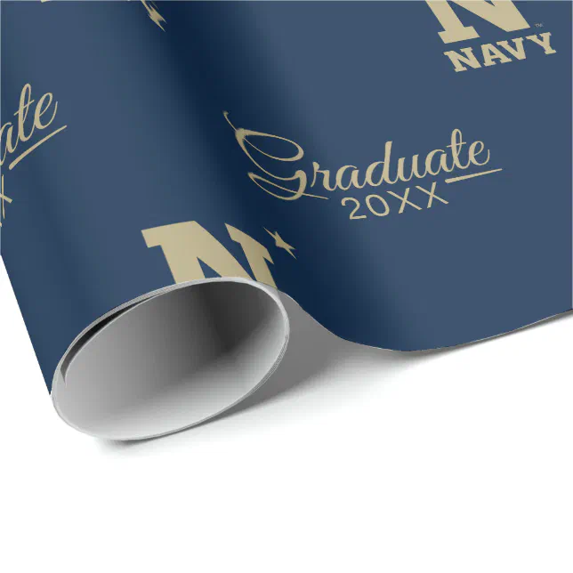 Naval Academy Graduate Wrapping Paper | Zazzle