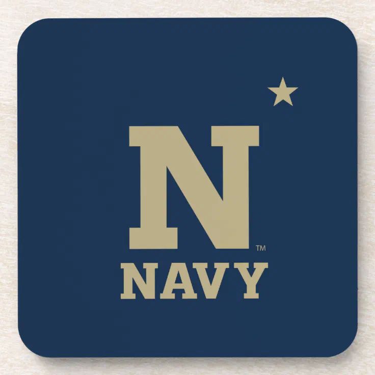 Naval Academy Logo Beverage Coaster | Zazzle