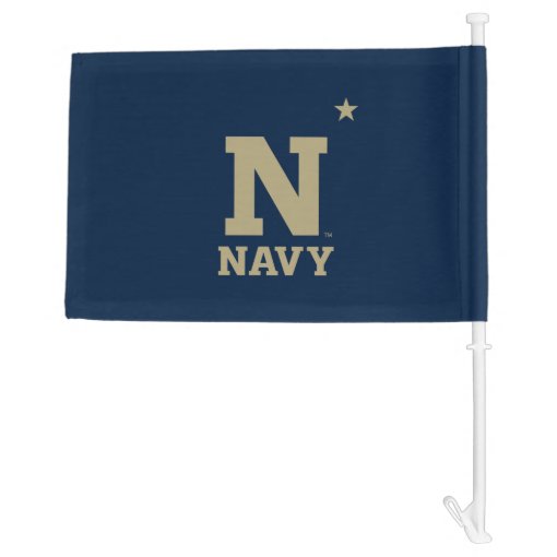 Naval Academy Logo Car Flag | Zazzle