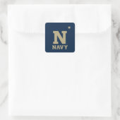 Naval Academy Logo Square Sticker | Zazzle