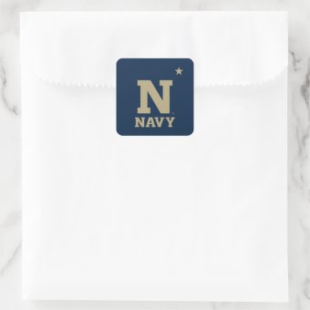 Naval Academy Logo Square Sticker | Zazzle