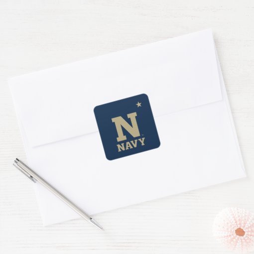 Naval Academy Logo Square Sticker | Zazzle