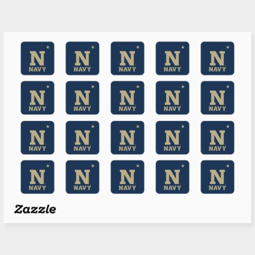 Naval Academy Logo Square Sticker | Zazzle