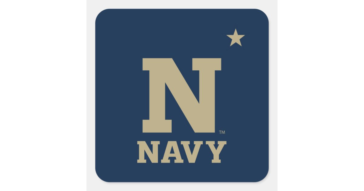 Naval Academy Logo Square Sticker | Zazzle