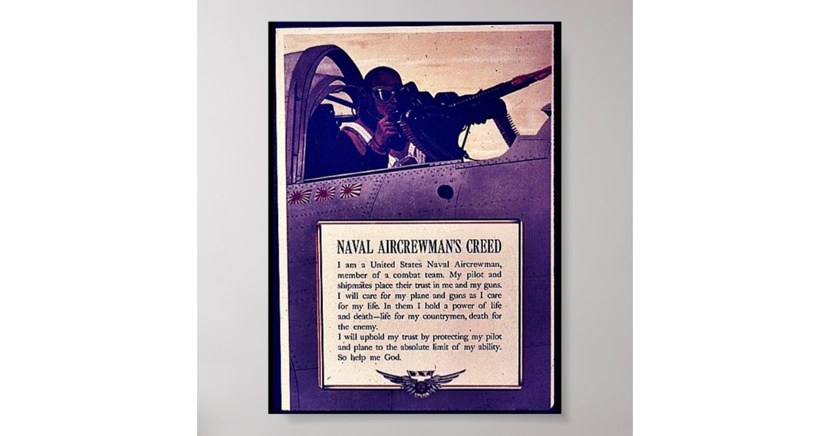 Naval Aircrewman'a Creed Poster | Zazzle