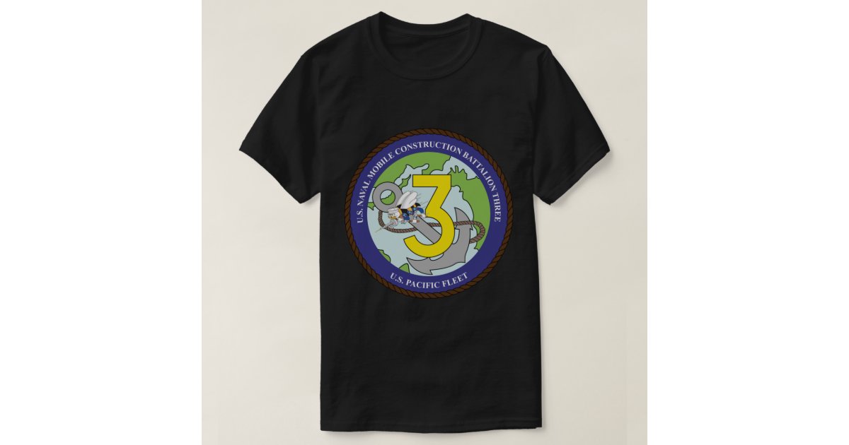 Naval Mobile Construction Battalion 3 (NMCB-3) T-Shirt | Zazzle