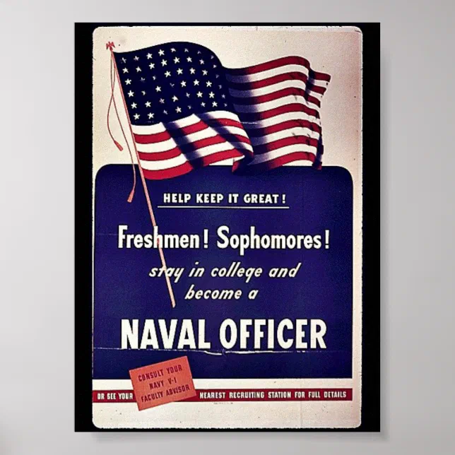 Naval Officer Poster | Zazzle