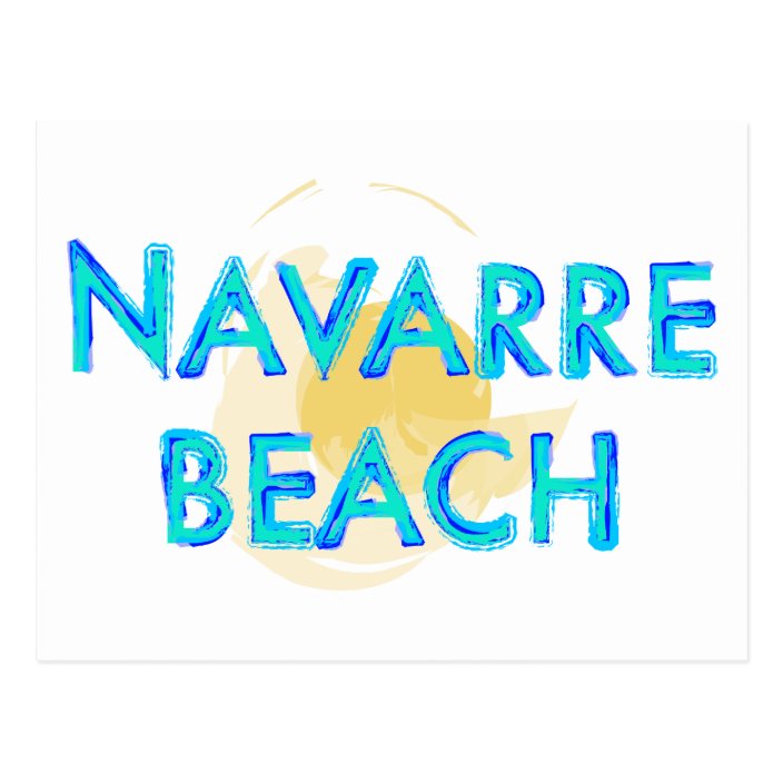 Navarre Beach Florida artsy design Postcard | Zazzle.com