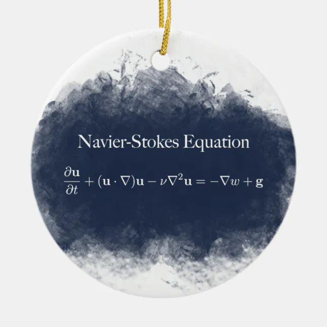 Navier Stokes Equation Math & Science Ornament | Zazzle