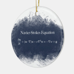 Navier Stokes Equation Math & Science Ornament | Zazzle