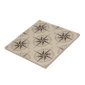 Navigation Compass Pattern Tile | Zazzle