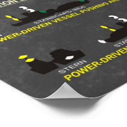 Navigation Lights : International Rules Poster | Zazzle