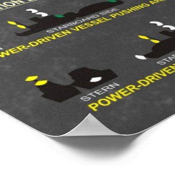 Navigation Lights : International Rules Poster | Zazzle