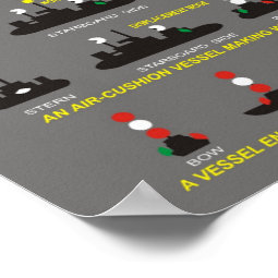 Navigation Lights : International Rules Poster | Zazzle