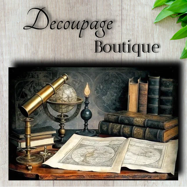 Navigator's Desk Vintage Globe Decoupage Tissue Paper | Zazzle