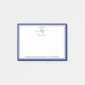 Navy 2 Monogram Script From The Desk Of Post-it Notes | Zazzle