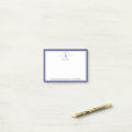 Navy 2 Monogram Script From The Desk Of Post-it Notes | Zazzle