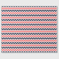 Navy and Coral Zigzag Chevron Stripes Wrapping Paper | Zazzle