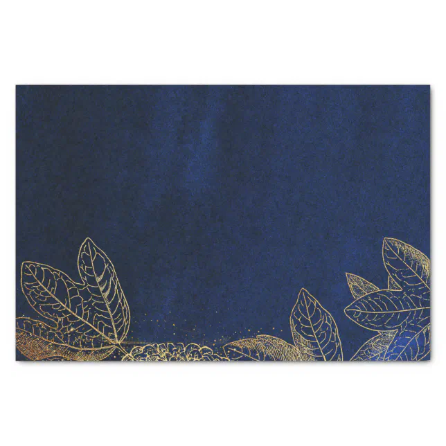 Navy and Gold Tissue Paper | Zazzle
