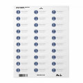 Navy and White Nautical Anchor Design Label | Zazzle