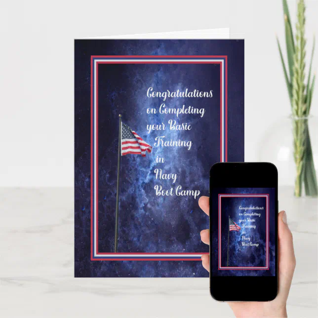 Navy Basic Training Boot Camp Graduation Card | Zazzle
