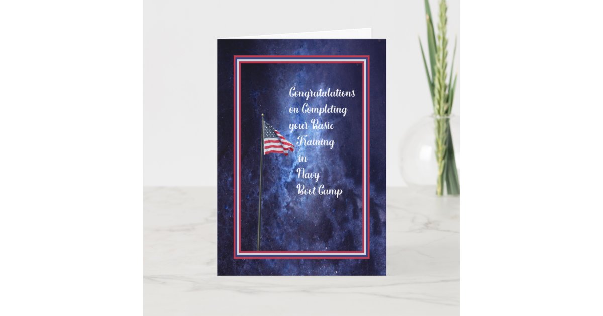 Navy Basic Training Boot Camp Graduation Card | Zazzle