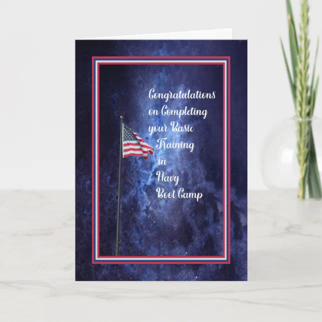 Navy Basic Training Boot Camp Graduation Card | Zazzle
