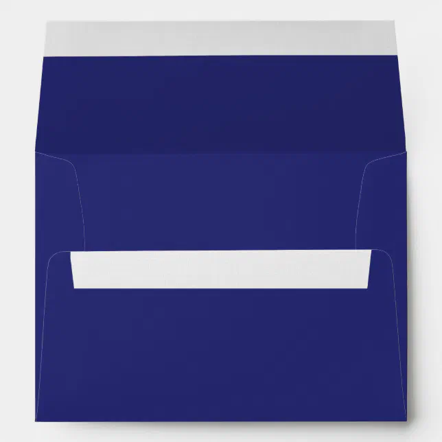 Navy Blue A7 Linen Envelope | Zazzle